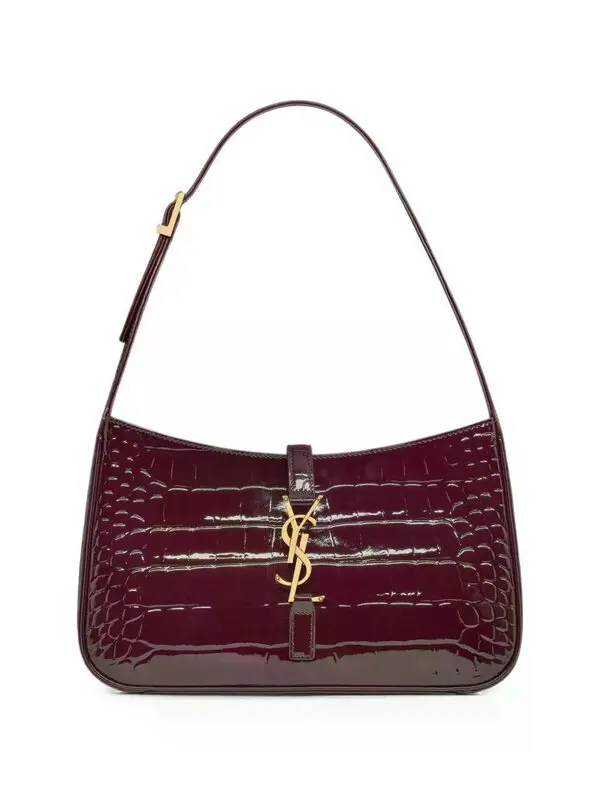 Saint Laurent Le 5 À 7 Crocodile-effect Leather Shoulder Bag - Red