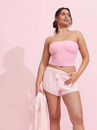 Victoria's Secret Micro Terry Curved Hem Short - Print