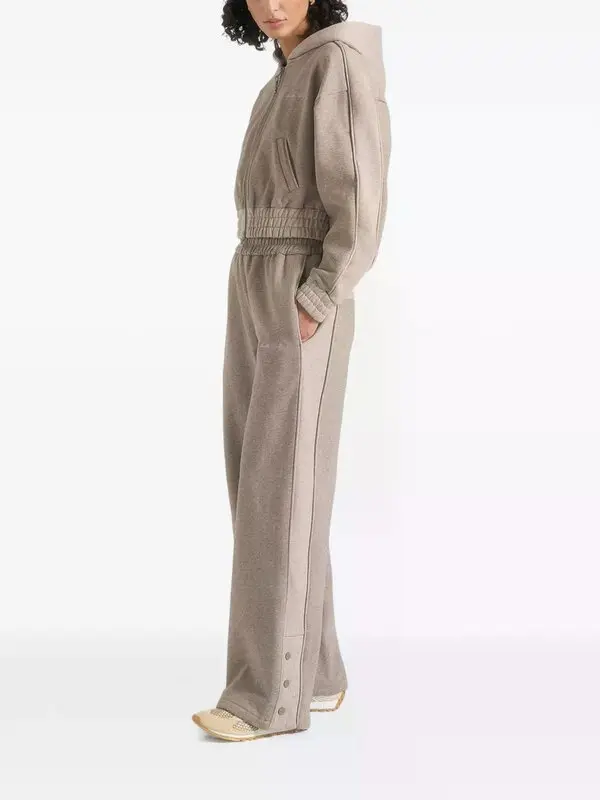 Manière De Voir Wide-leg Popper Joggers - Neutrals