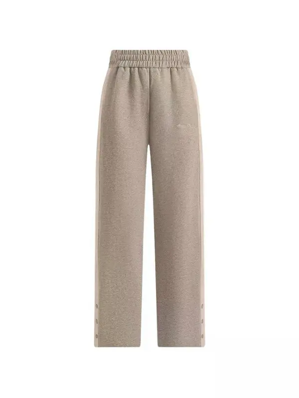 Manière De Voir Wide-leg Popper Joggers - Neutrals