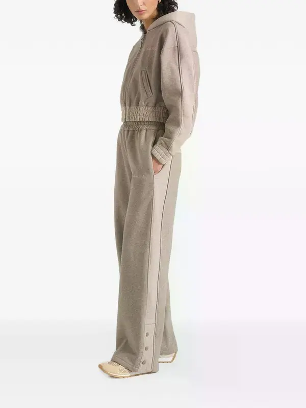 Manière De Voir Wide-leg Popper Joggers - Neutrals
