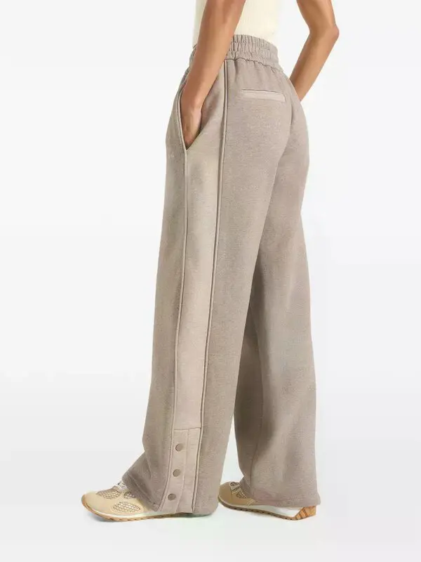 Manière De Voir Wide-leg Popper Joggers - Neutrals