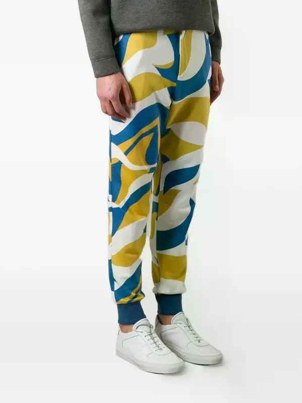 Alexander McQueen Abstract-print Track Pants