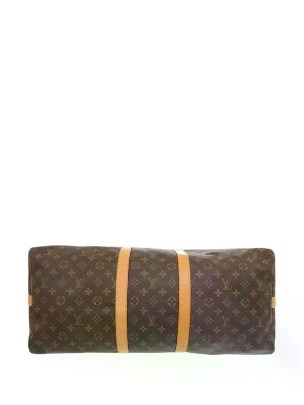 LOUIS VUITTON Monogram Keepall Bandouliere 55 Travel Bag