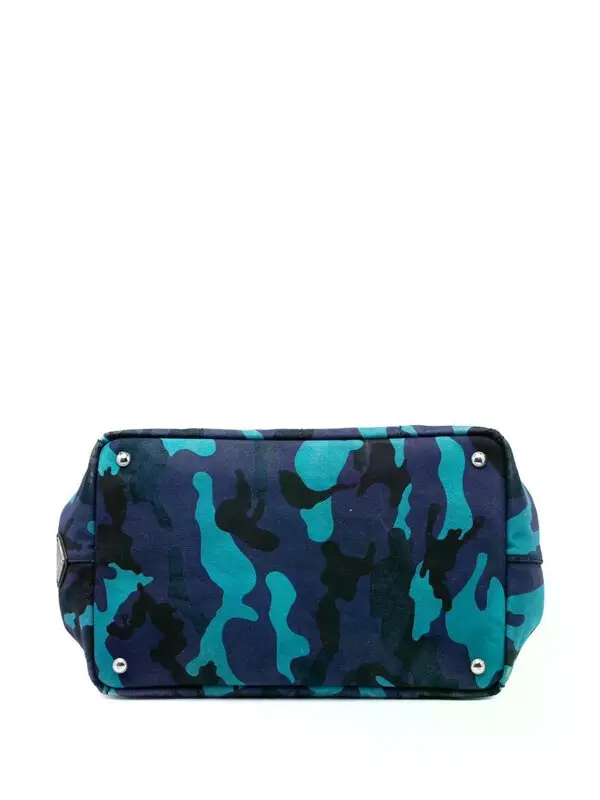 Prada Camouflage Canvas Canapa Satchel