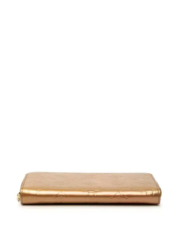 LOUIS VUITTON 2015 Monogram Vernis Zippy Wallet Long Wallets