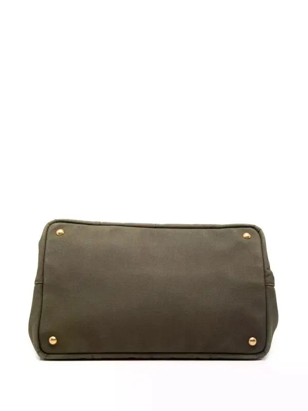 Prada Canapa Logo Satchel - Brown