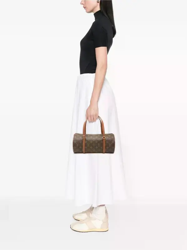 LOUIS VUITTON Monogram Papillon 30 Handbag - Brown