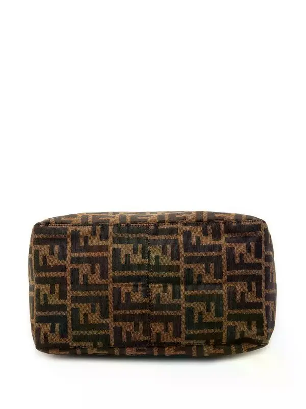 Fendi Zucca Canvas Double Flap Mamma Shoulder Bag