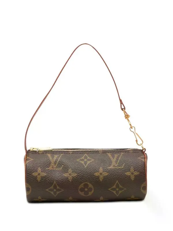 LOUIS VUITTON Monogram Papillon Pochette Handbag - Brown