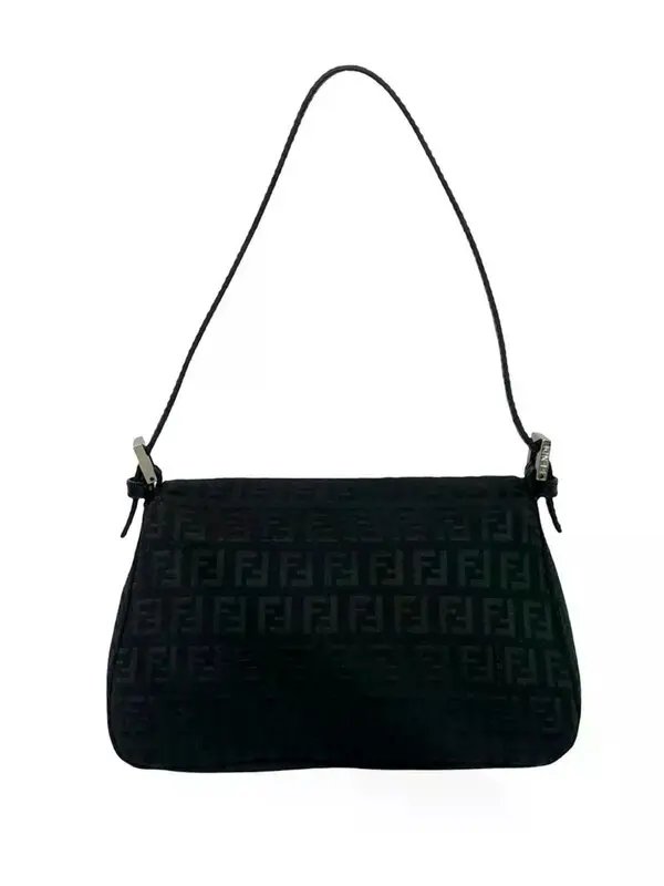 Fendi Mini Zucchino Canvas Mamma Forever Shoulder Bag