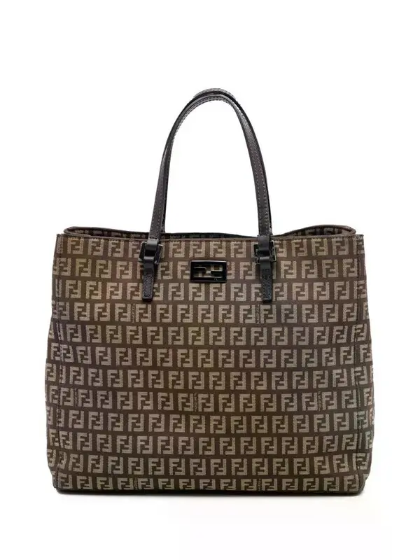 Fendi Zucchino Canvas Tote Bag