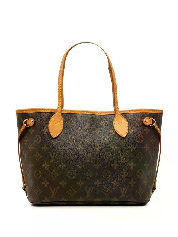 LOUIS VUITTON Monogram Neverfull Pm Tote Bag - Brown