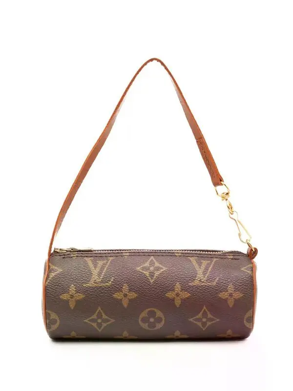 LOUIS VUITTON Monogram Papillon Pochette Handbag - Brown
