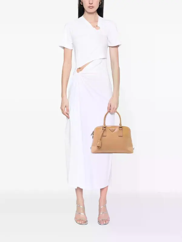 Prada Saffiano Vernice Promenade Satchel