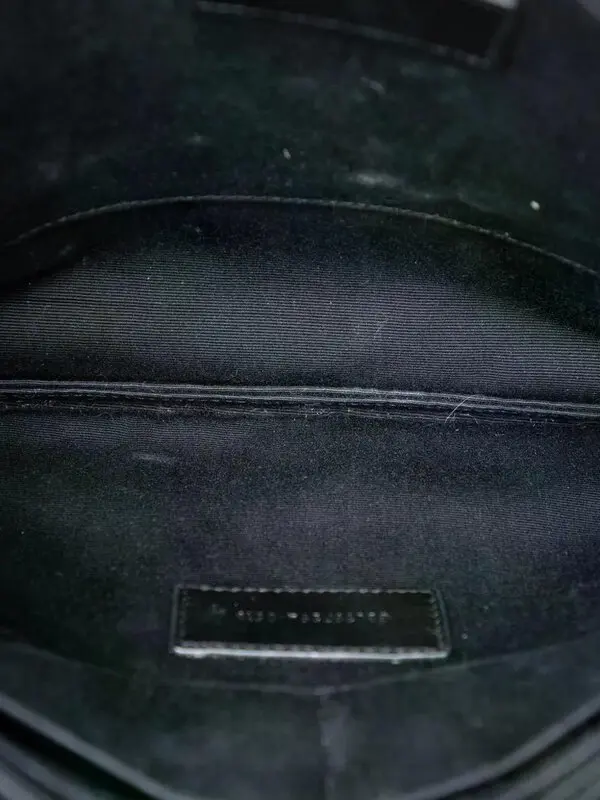 Saint Laurent Glittered Leather Zipped Tablet Pouch Clutch Bag