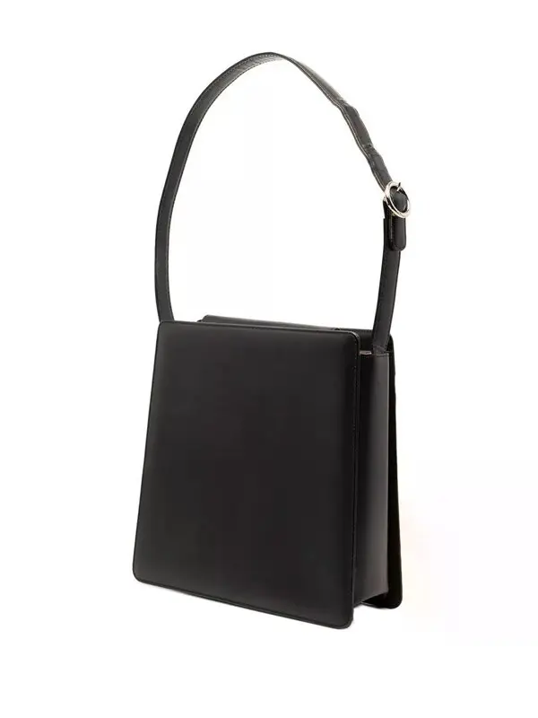 Burberry House Check Trimmed Leather Shoulder Bag
