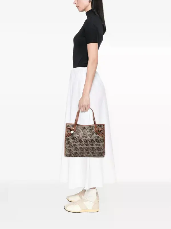 Fendi Zucchino Canvas Tote Bag