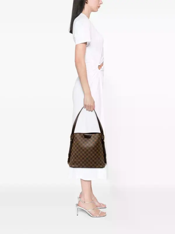 LOUIS VUITTON Damier Ebene Cabas Rivington Tote Bag - Brown