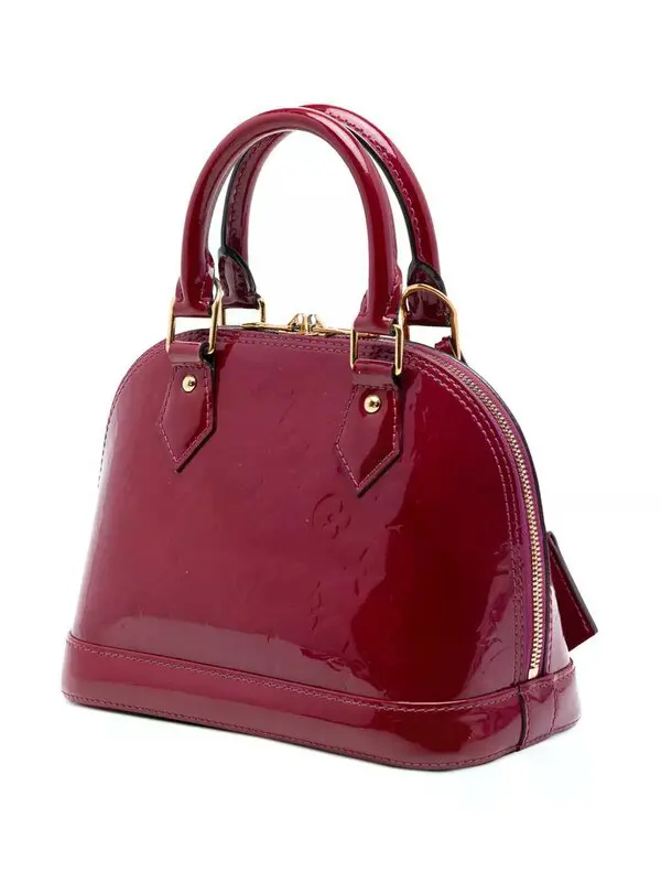 LOUIS VUITTON Monogram Vernis Alma Bb Satchel