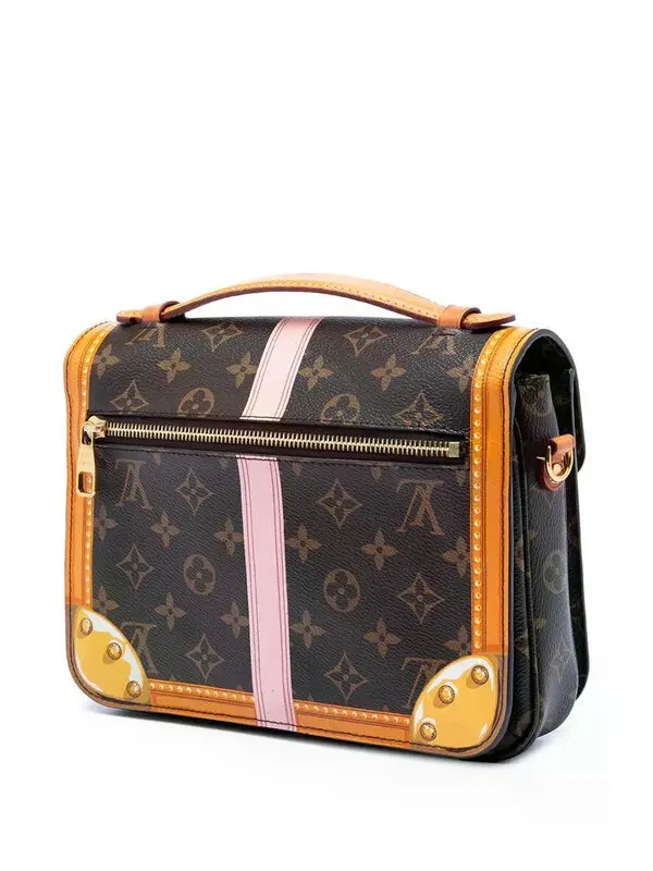 LOUIS VUITTON Monogram Summer Trunks Pochette Metis Satchel