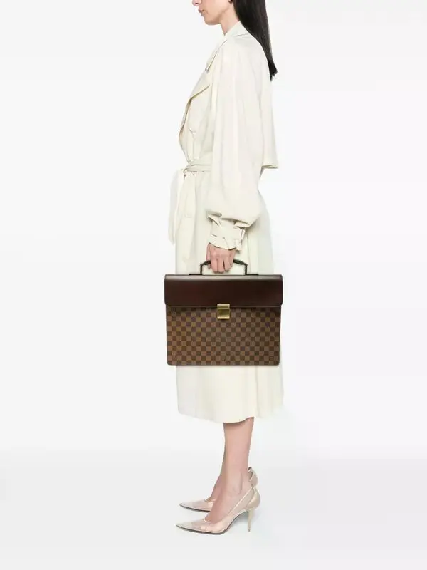 LOUIS VUITTON Damier Ebene Altona Pm Business Bag