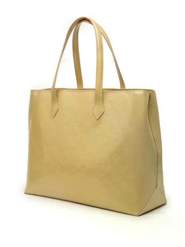 LOUIS VUITTON Monogram Vernis Wilshire Mm Tote Bag - Yellow