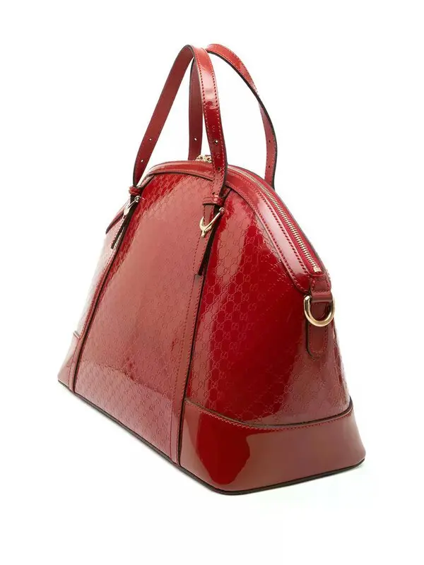 Gucci Patent Leather Dome Satchel