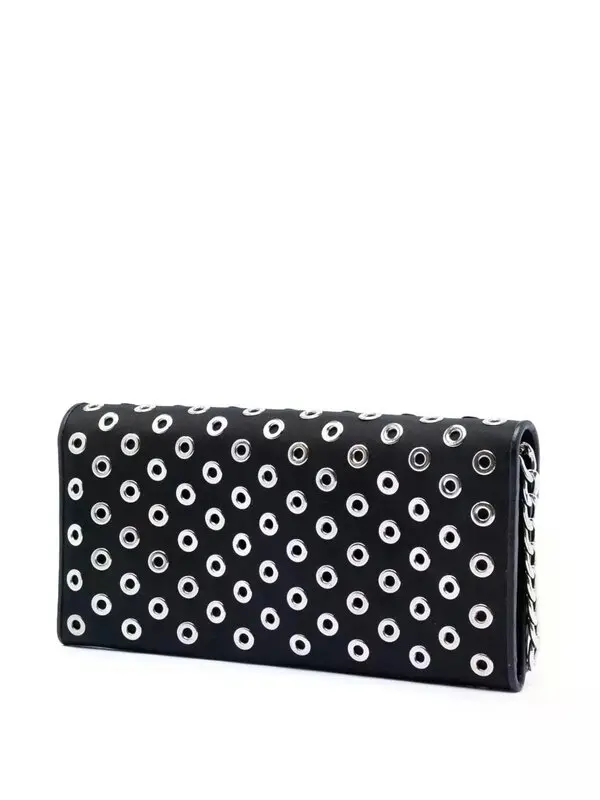 Prada Tessuto Grommet Wallet On Chain Crossbody Bag
