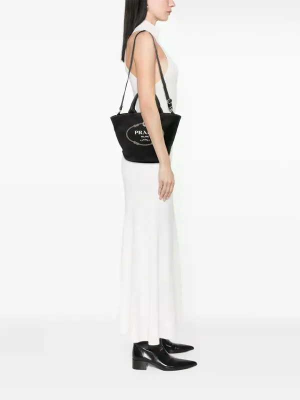Prada Canapa Logo Satchel