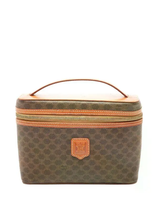 Celine Macadam Coated Canvas Vanity Bag
