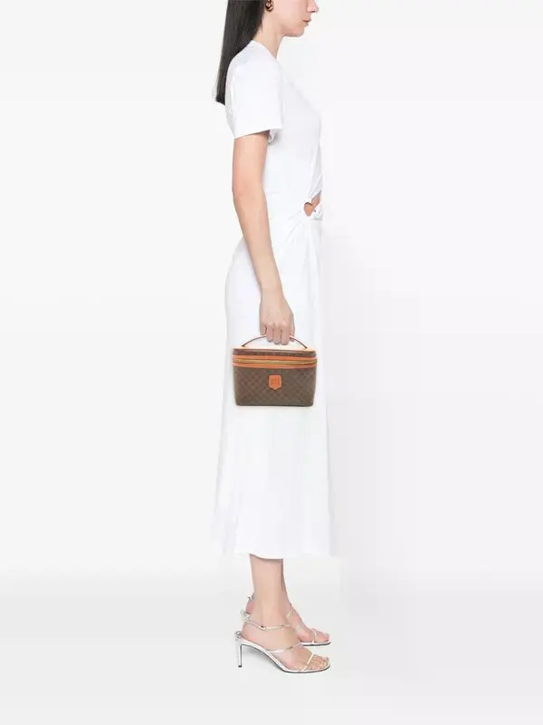Celine Macadam Coated Canvas Vanity Bag