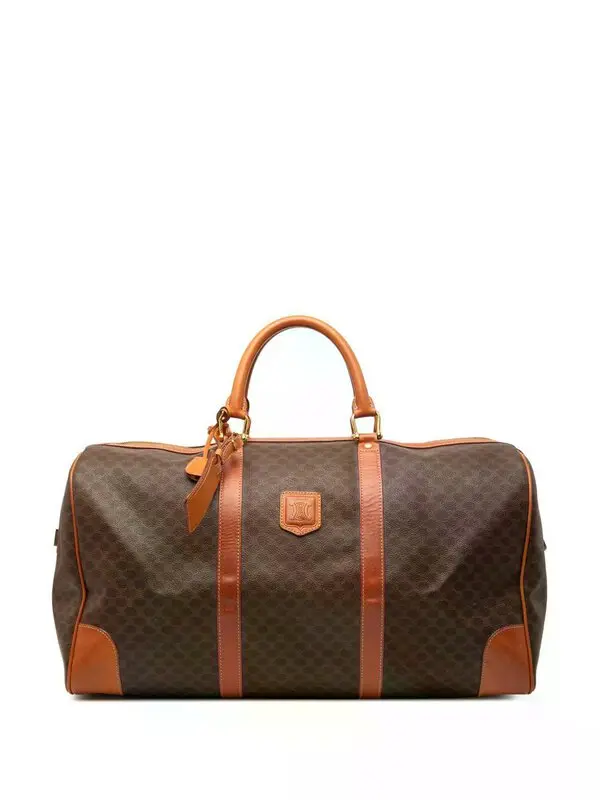 Celine Macadam Coated Canvas Boston Bag