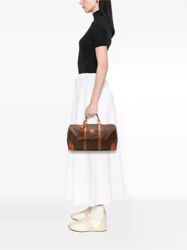 Celine Macadam Coated Canvas Boston Bag