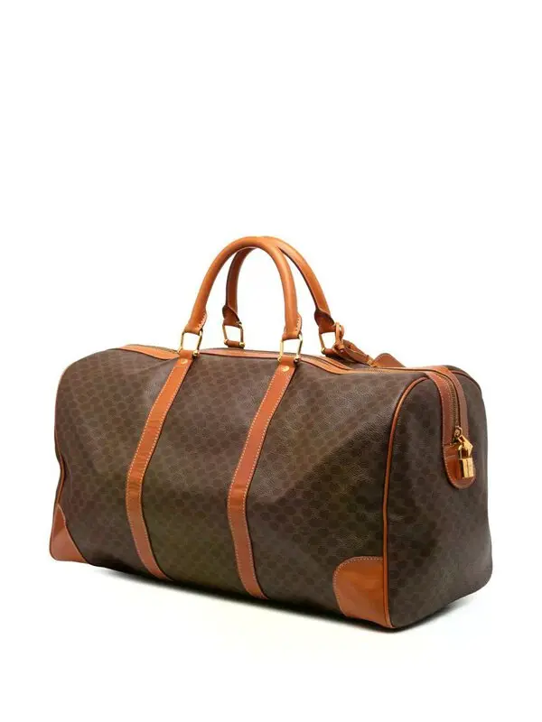 Celine Macadam Coated Canvas Boston Bag
