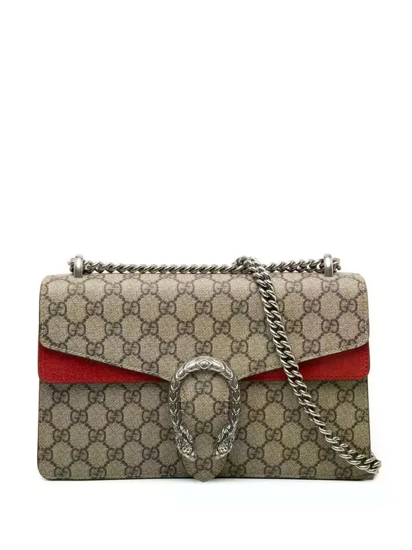 Gucci Gg Supreme Dionysus Shoulder Bag - Red
