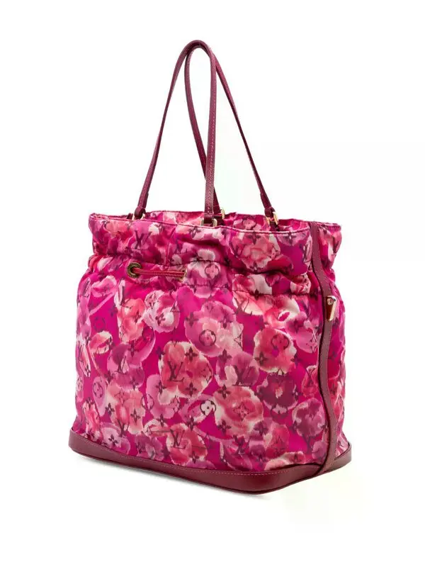 LOUIS VUITTON Limited Edition Monogram Nylon Ikat Noe Mm Bucket Bag