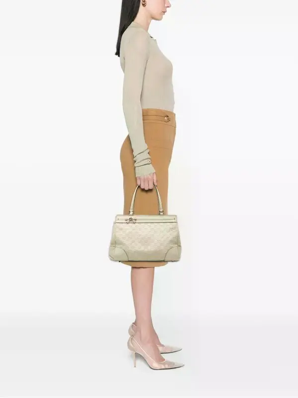 Gucci Embossed Leather Mayfair Tote Bag