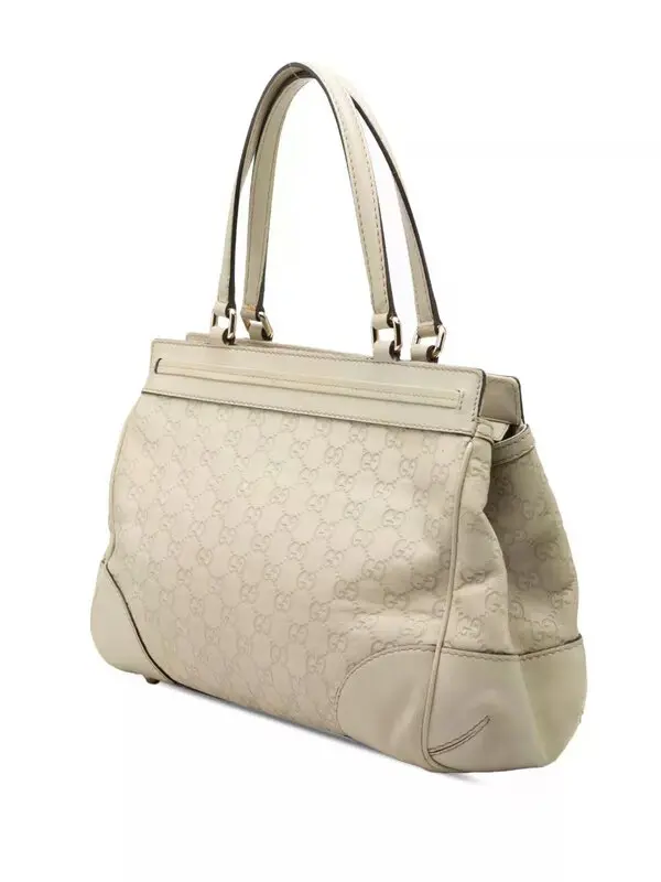 Gucci Embossed Leather Mayfair Tote Bag