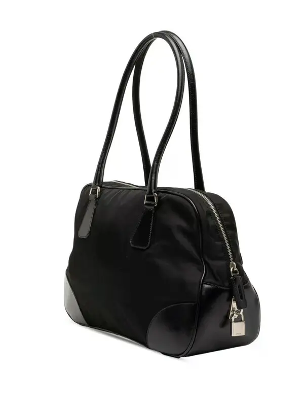Prada Soft Calf Trimmed Bauletto Bag Handbag