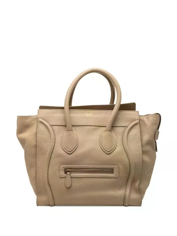 Celine Mini Grained Calfskin Luggage Tote Bag