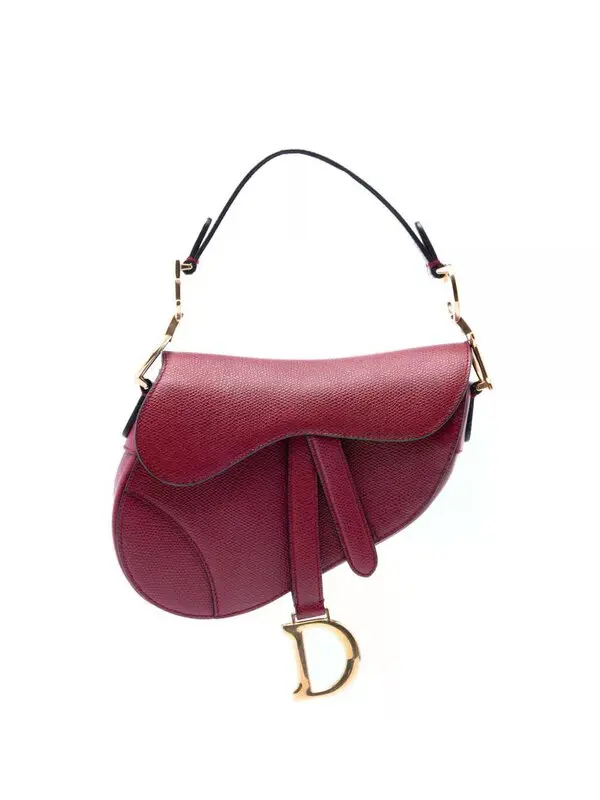 Dior Mini Saddle Bag Satchel - Red