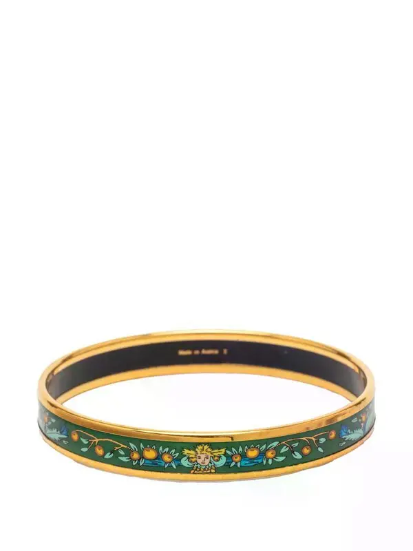 Hermès Enamel Fruits Cloisonné Bangle Bracelet