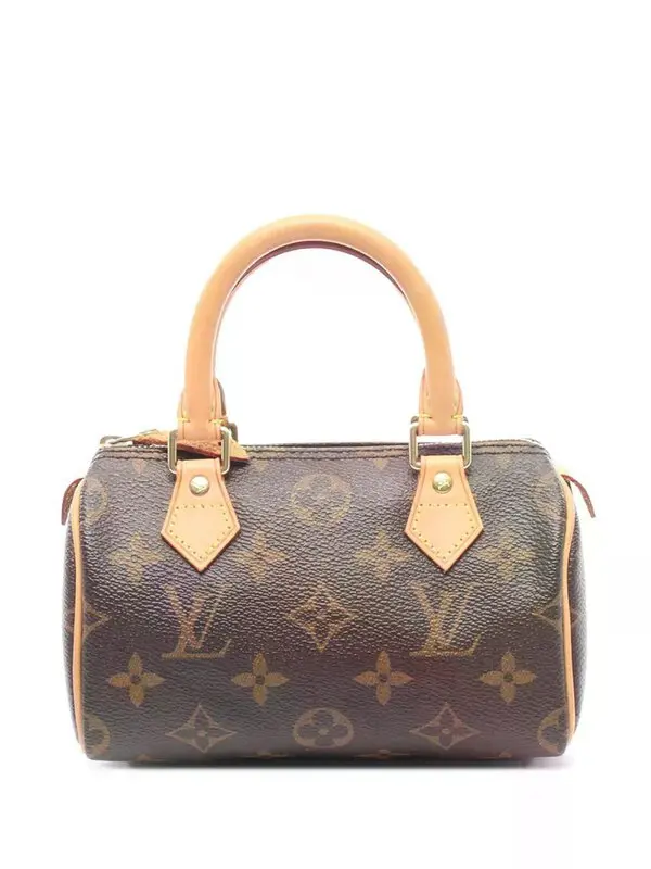 LOUIS VUITTON Monogram Mini Speedy Hl Satchel