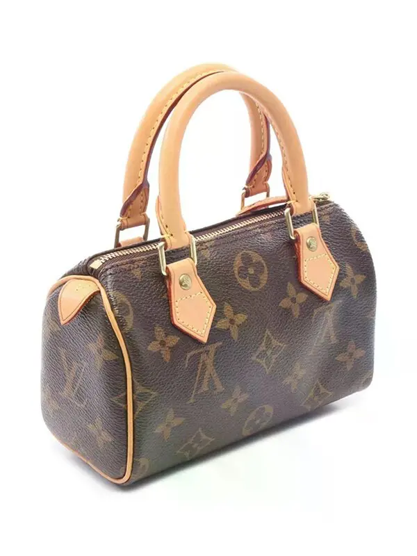 LOUIS VUITTON Monogram Mini Speedy Hl Satchel