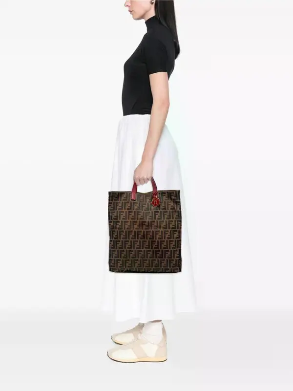 Fendi Zucca Canvas Shopping Tote Bag