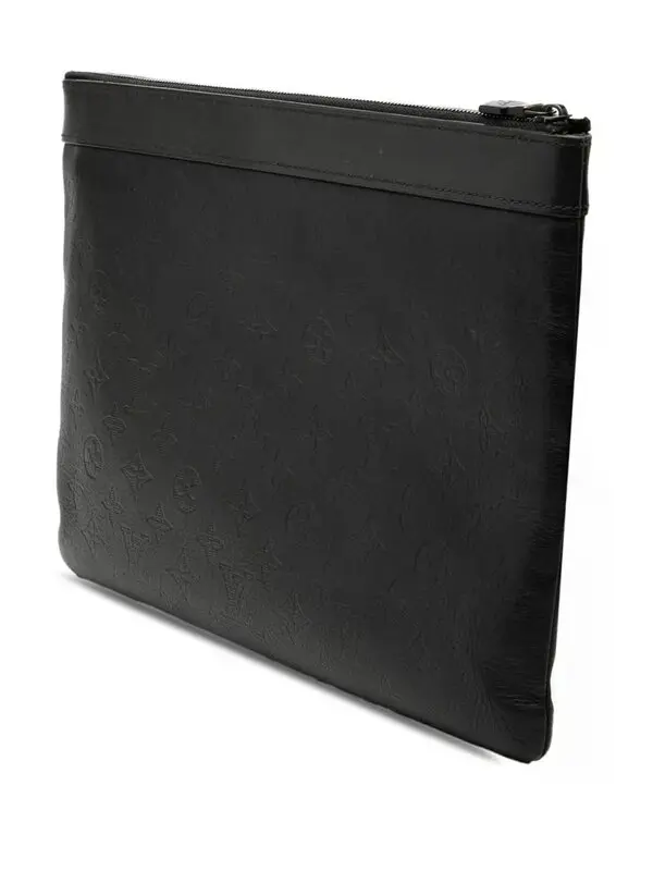 LOUIS VUITTON Monogram Shadow Discovery Pochette Clutch Bag