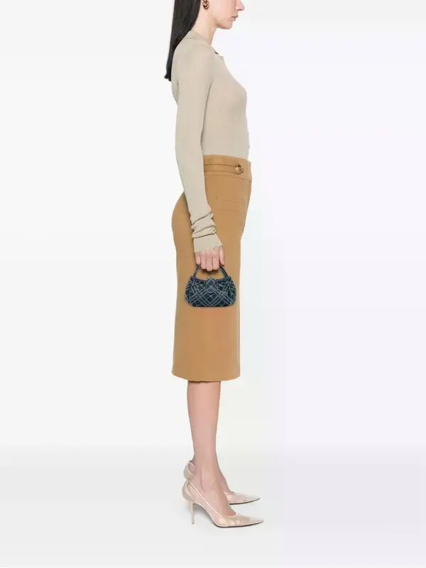 Burberry Nova Check Denim Handbag