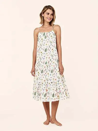 Victoria's Secret Papinelle Elodie Strappy Tiered Nightie - Floral