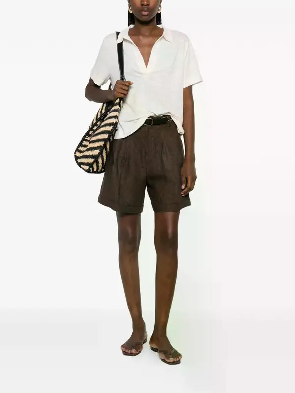 Majestic Filatures Short-sleeve V-neck T-shirt - Neutrals